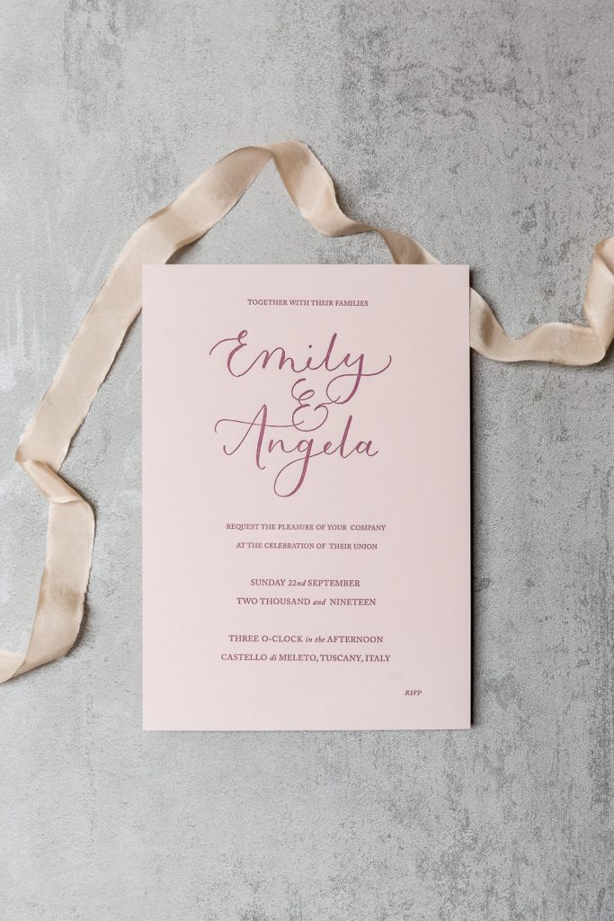 Calligraphy Wedding Invitations - Calligraphy by Kiki