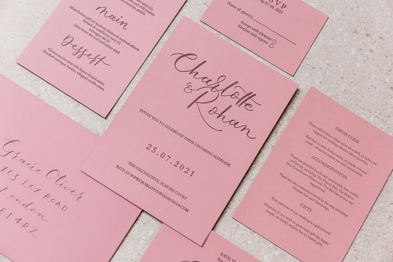 Calligraphy Wedding Invitations - Calligraphy by Kiki